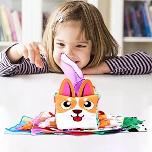 predolo Dog Shaped Baby Tissue Soft Stuffed for Boys and Girls