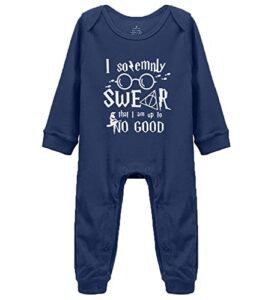 solemnly swear i’m up to no good baby boy girl onesie newborn organic bodysuit