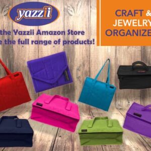 Yazzii Craft Notions Pouch Set (3PC) - Portable & Multipurpose - Sewing Supplies Organizer for Thread Spools, Needles, Beads, Embroidery Floss, Fabric Pieces & More!