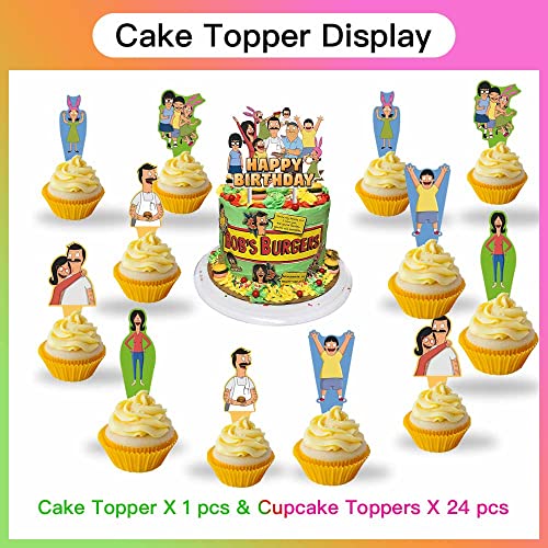 Bob Burgers Party Supplies Decorations Birthday Cake Topper Balloons Banner Backdrop Decor