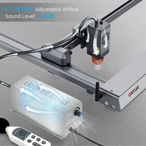 Laser Cutting Air Assist Pump, Air Pump Kit with 16L/min Airflow for Ortur Laser Master Engraver and Most Laser Engraving Machines,Cleaner and Smoother Cutting, Low Noise and Easily Assemby