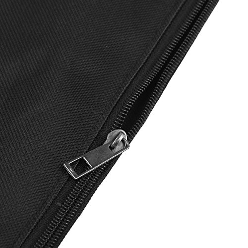 Healifty Art Portfolio Case with Handles Artist Portfolios Case Waterproof Drawing Painting Board Storage Bag (Black)