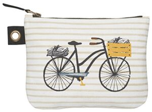 danica studio danica large zipper pouch, bicicletta