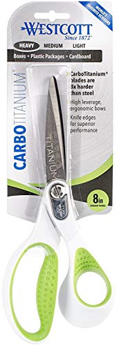 Westcott 7" and 9" Carbo-Titanium Bonded Fabric Scissors, Bent, Combo Pack (16446)