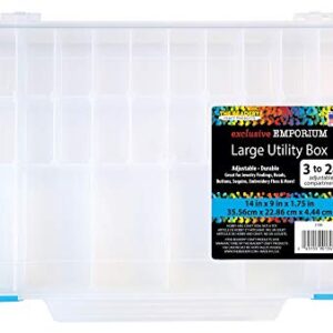 The Beadery Large Utility Box Storage Container, clear