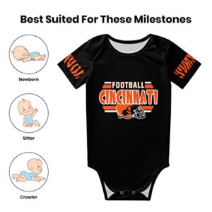 Jarmyice Baby Clothes Custom Name Number Personalized Stuff Customized Design Kids Infant Toddler Apparel Sports Fan Gifts