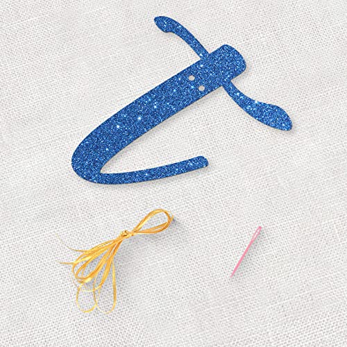 KakaSwa Let the Adventure Begin Banner, Blue Sign Decor for Baby Shower/Bridal Shower, Travel Themed Party Decoration Supplies