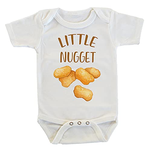 Witty and Bitty Little Nugget Food Meme Onesie / Bodysuit (0-3 months)