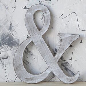 The Lucky Clover Trading & Wood Block Symbol, 24" L, Charcoal Grey Wall Letter, Gray