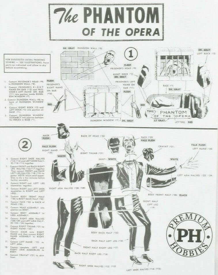 Atlantis x Premium Hobbies Phantom of The Opera - Metallic Green 1/8 Scale Plastic Model Figure Kit A428PH