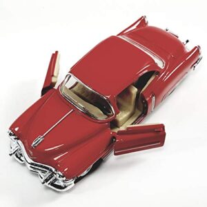 Kinsmart Cadillac Series 62 1953 Cherry Red 2 Door Coupe 1/43 O Scale Diecast Car