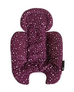 4moms rockaroo and mamaroo infant insert for newborn baby and infant, machine washable, soft, plush fabric, reversible design, maroon