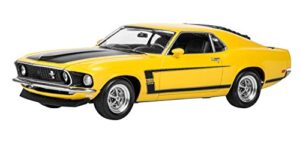 revell 85-4313 ‘69 boss 302 mustang car kit 1:25 scale 109-piece skill level 4 plastic model building kit , yellow