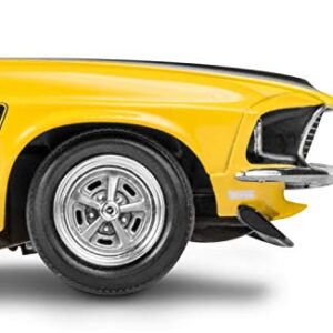 Revell 85-4313 ‘69 Boss 302 Mustang Car Kit 1:25 Scale 109-Piece Skill Level 4 Plastic Model Building Kit , Yellow