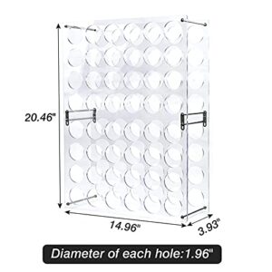 DROLE 4 Sets 24 Holes Vinyl Roll Storage Rack Vinyl Roll Holders for Craft Room Organizers and Storage 1.96" Holes Total 96 Holes