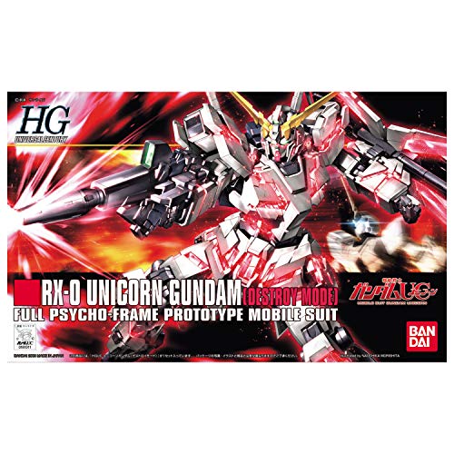 Bandai Hobby - HGUC - 1/144 HGUC RX-0 Unicorn Gundam (Destroy Mode)