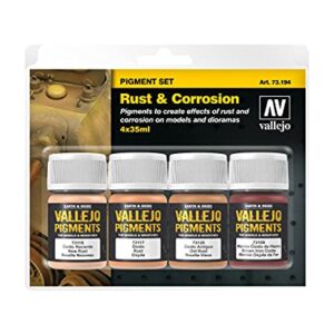 Vallejo Rust & Corrosion Pigment Set 4 x 35ml Paint