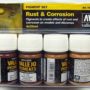 Vallejo Rust & Corrosion Pigment Set 4 x 35ml Paint