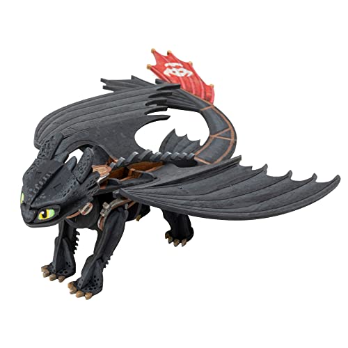 DreamWorks How to Train Your Dragon Toothless 3D Wood Puzzle & Model Figure Kit (41 Pcs) - Build & Paint Your Own 3-D Movie Toy - Educational Gift for Kids & Adults, No Glue Required, 8+ 