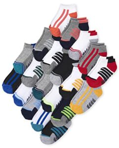 the children’s place baby boys and toddler boy ankle socks, multi gray, 4-5t us