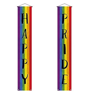 gay pride decoration outdoor happy pride porch banner lgbt pride day pride month pride prom rainbow party decoration and supplies