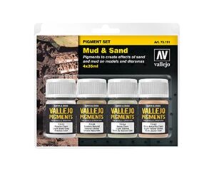 vallejo mud & sand pigment set 4 x 35ml paint