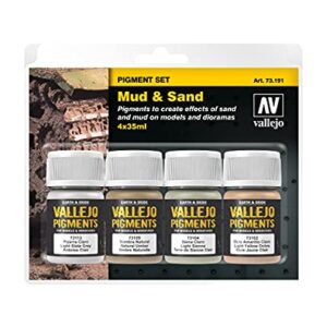 Vallejo Mud & Sand Pigment Set 4 x 35ml Paint