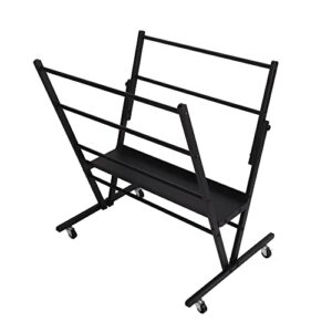 MYOYAY Movable Art Metal Print Rack, Printing Drying Display, Storage Stand for Artworks, Posters, Prints, Great Assistant for Shows & Galleries, Easy Moving with Rolling Casters, Well Hold 330Lb