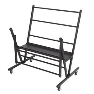 MYOYAY Movable Art Metal Print Rack, Printing Drying Display, Storage Stand for Artworks, Posters, Prints, Great Assistant for Shows & Galleries, Easy Moving with Rolling Casters, Well Hold 330Lb