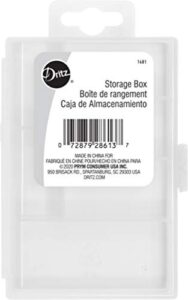 dritz storage box, clear