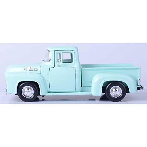 1955 Ford F-100 Pickup Truck Light Green 1/24 Diecast Model Car by Motormax 79341