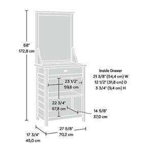 Sauder Cottage Road Storage, L: 27.64" x W: 17.72" x H: 68.03", Mystic Oak Finish