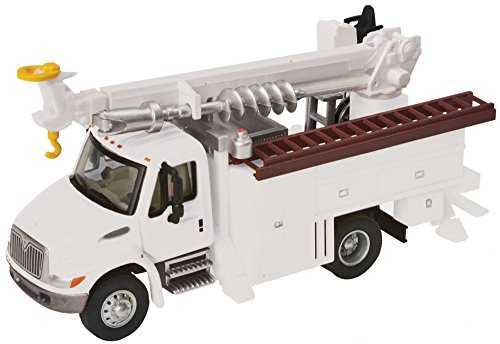 Walthers SceneMaster MOW White Utility Truck Drill