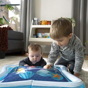 Baby Einstein Octopus Water Play Mat - Safety Fill Line, Tummy Time Activity & Sensory-Toy for Babies Newborn and up, Blue