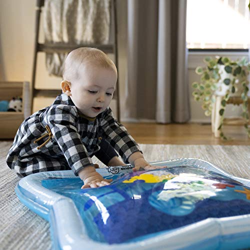 Baby Einstein Octopus Water Play Mat - Safety Fill Line, Tummy Time Activity & Sensory-Toy for Babies Newborn and up, Blue