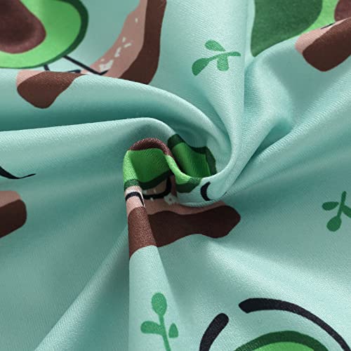 Liyabanna Newborn Baby Boy Girl Clothes Sleeveless Avocado/Boots Print Romper Onesie Jumpsuit Playsuit Overalls Summer One Piece Outfit (Green Avocado , 12-18 Months )