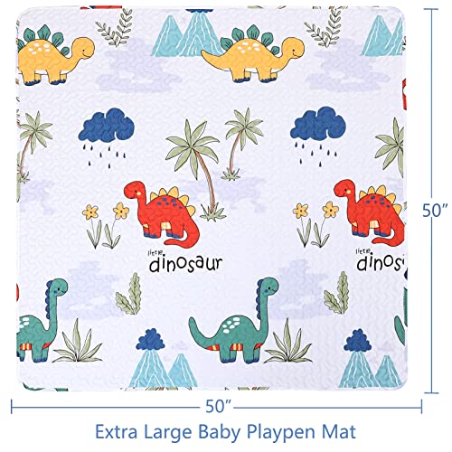 50 x 50 Play Mat for LIAMST and TODALE Baby Playpen, Non-Slip Washable Baby Playpen Mat, Baby Crawling Mats for Floor, Portable Travel Large Play Mats for Toddlers and Infants