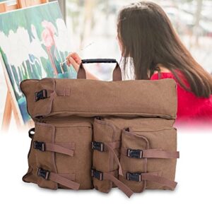 Middle 4K Canvas Drawing Board Bag, Artist Portfolio Backpack Bag Multi-functional Sketchpad Art Bag for Drawing Sketching