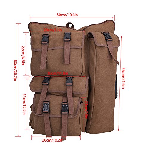 Middle 4K Canvas Drawing Board Bag, Artist Portfolio Backpack Bag Multi-functional Sketchpad Art Bag for Drawing Sketching