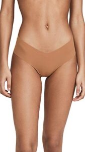 commando women’s classic girl shorts, caramel, tan, l-xl