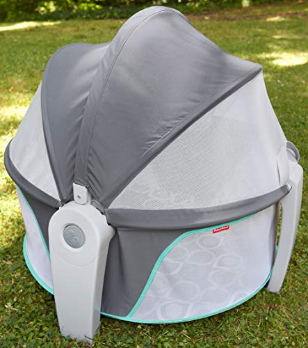 Fisher-Price On-the-Go Baby Dome Bubbles, travel portable play space and napping spot with canopy [Amazon Exclusive]