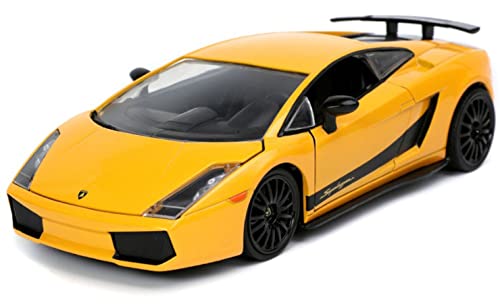 Jada Toys Fast & Furious 1:24 Lamborghini Gallardo Superleggera Die-cast Car Yellow, Toys for Kids and Adults