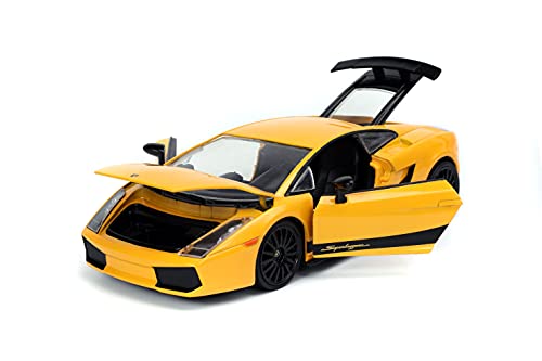 Jada Toys Fast & Furious 1:24 Lamborghini Gallardo Superleggera Die-cast Car Yellow, Toys for Kids and Adults