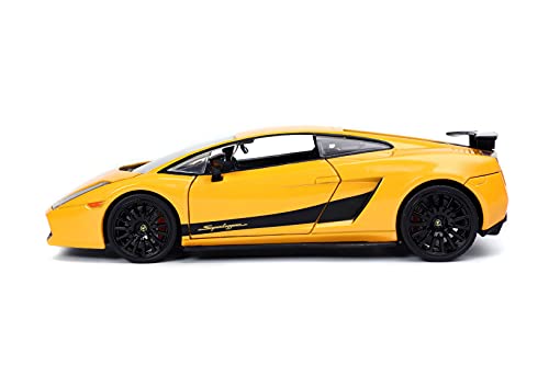 Jada Toys Fast & Furious 1:24 Lamborghini Gallardo Superleggera Die-cast Car Yellow, Toys for Kids and Adults