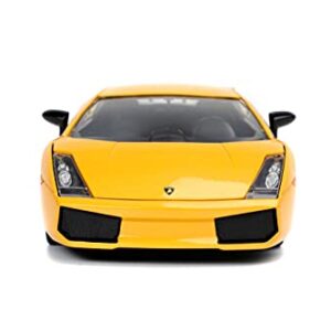 Jada Toys Fast & Furious 1:24 Lamborghini Gallardo Superleggera Die-cast Car Yellow, Toys for Kids and Adults