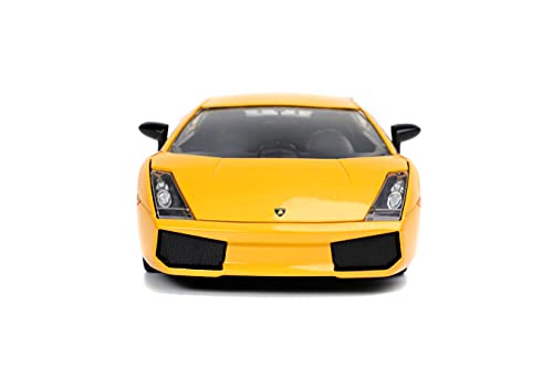 Jada Toys Fast & Furious 1:24 Lamborghini Gallardo Superleggera Die-cast Car Yellow, Toys for Kids and Adults