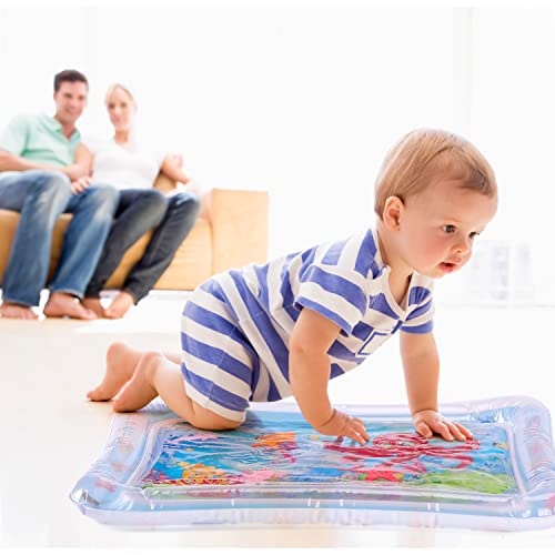 Mr. Pen- Inflatable Tummy Time Water Mat, Water Mat for Babies, Infant Water Mat, Baby Water Pad, Water Tummy Time Mat, Baby Water Mat Tummy Time, Baby Mat for Floor Tummy Time