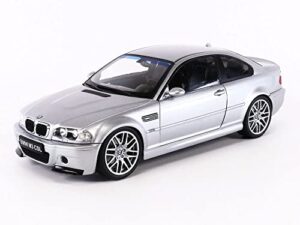 solido s1806503 1:18 2003 bmw e46 csl coupe-silver grey collectible miniature car