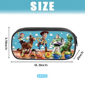 Toy Inspired Story Pencil Case, Cartoon Large Capacity Pencil Bag, Design Anime Pencil Case for Boys And Girls School Supplies