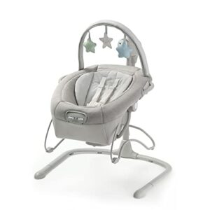 graco soothe ‘n sway lx swing with portable bouncer, modern cottage collection